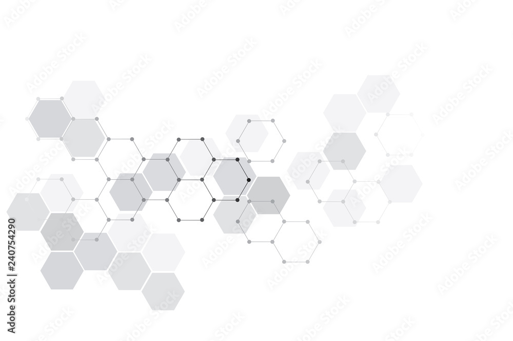 Abstract particles connection Stock Vector | Adobe Stock