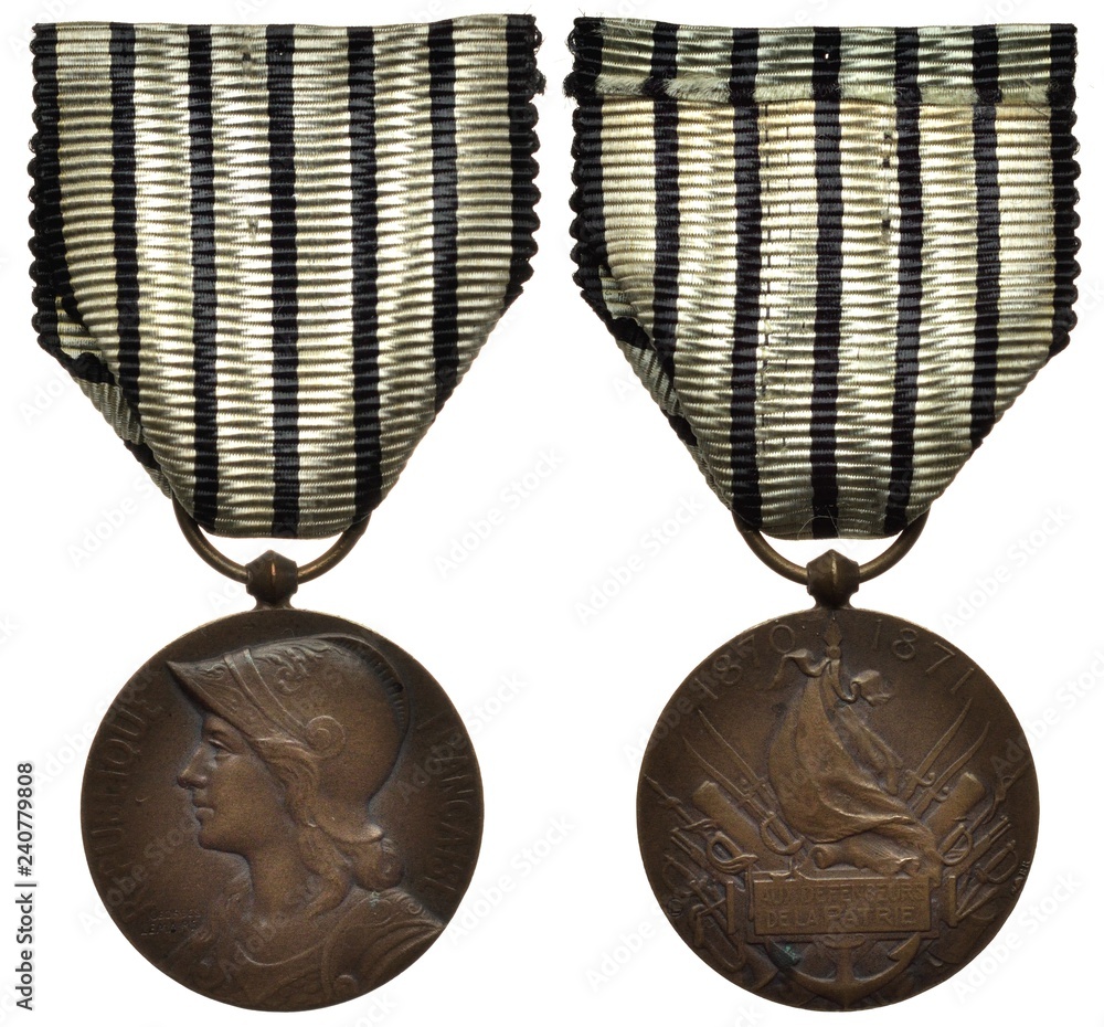 Foto Stock France French military medal given to participants of French ...