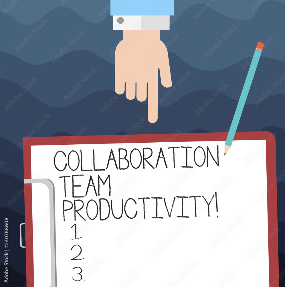 Text sign showing Collaboration Team Productivity. Conceptual photo Set ...