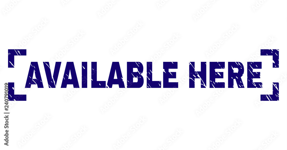 AVAILABLE HERE text seal print with grunge texture. Text tag is placed ...
