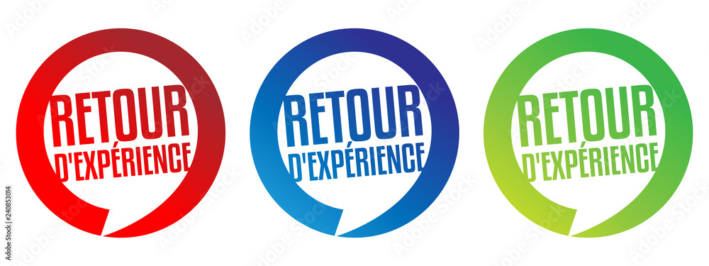 Vecteur Stock Retour d'expérience | Adobe Stock