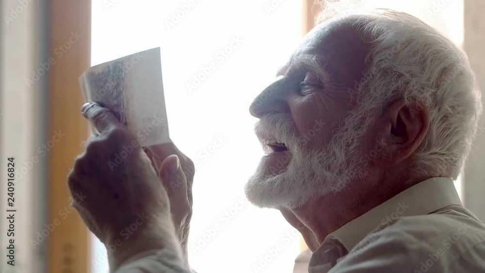 A rich old man in his castle considers old money, old times of the ...