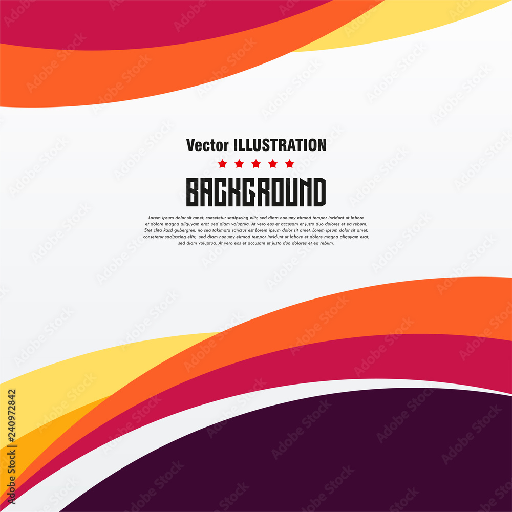 Cool Swoosh Background Banner template vector illustration Stock Vector ...