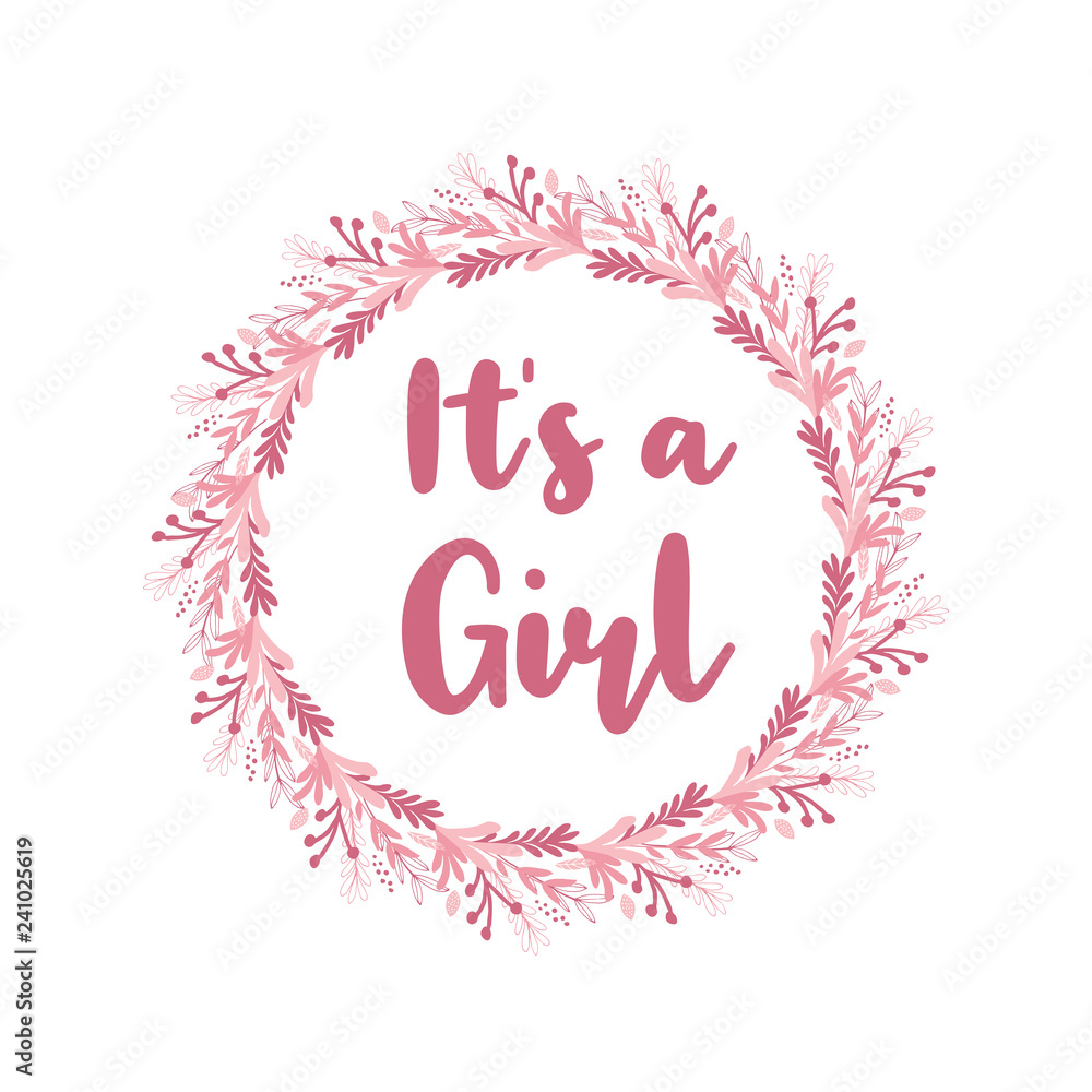 Round Shape Background Baby Card