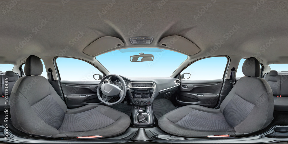 full seamless panorama 360 degrees angle view in interior fabric salon ...