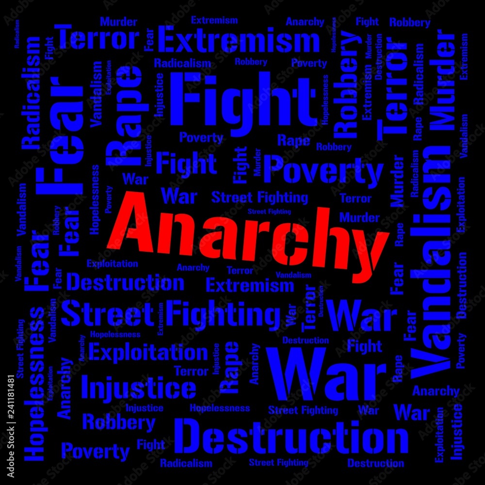 Word Cloud: Anarchy Stock Illustration | Adobe Stock