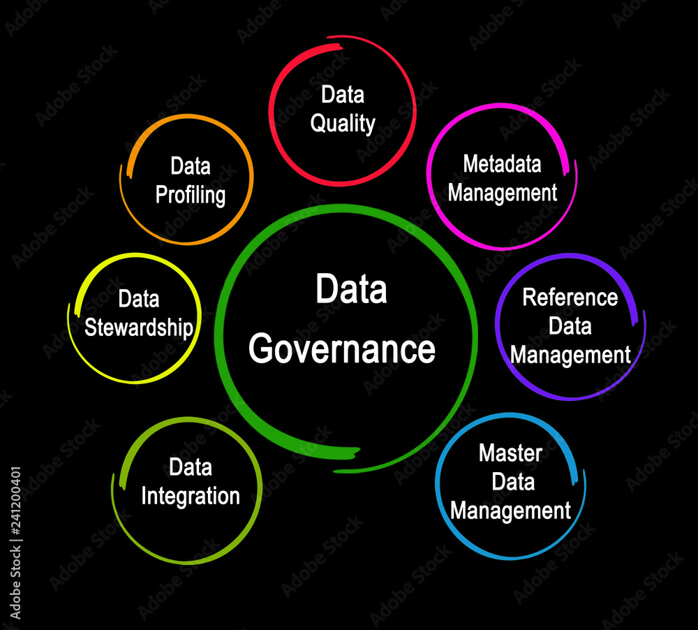 Components of Data Governance Stock Illustration | Adobe Stock