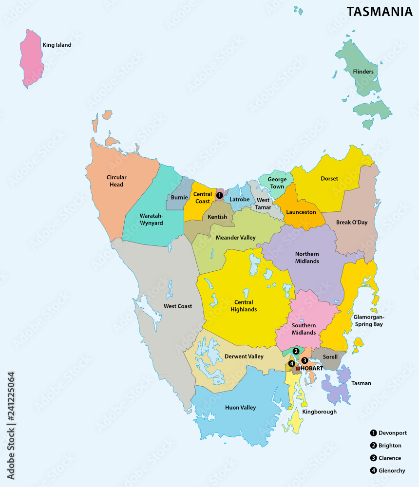 Administrative and political map of the 29 Local government areas of ...