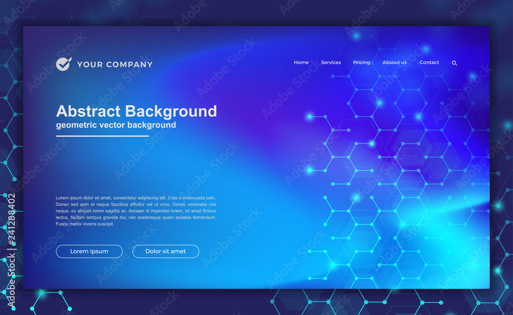 Trendy abstract liquid background for your landing page design. Minimal ...