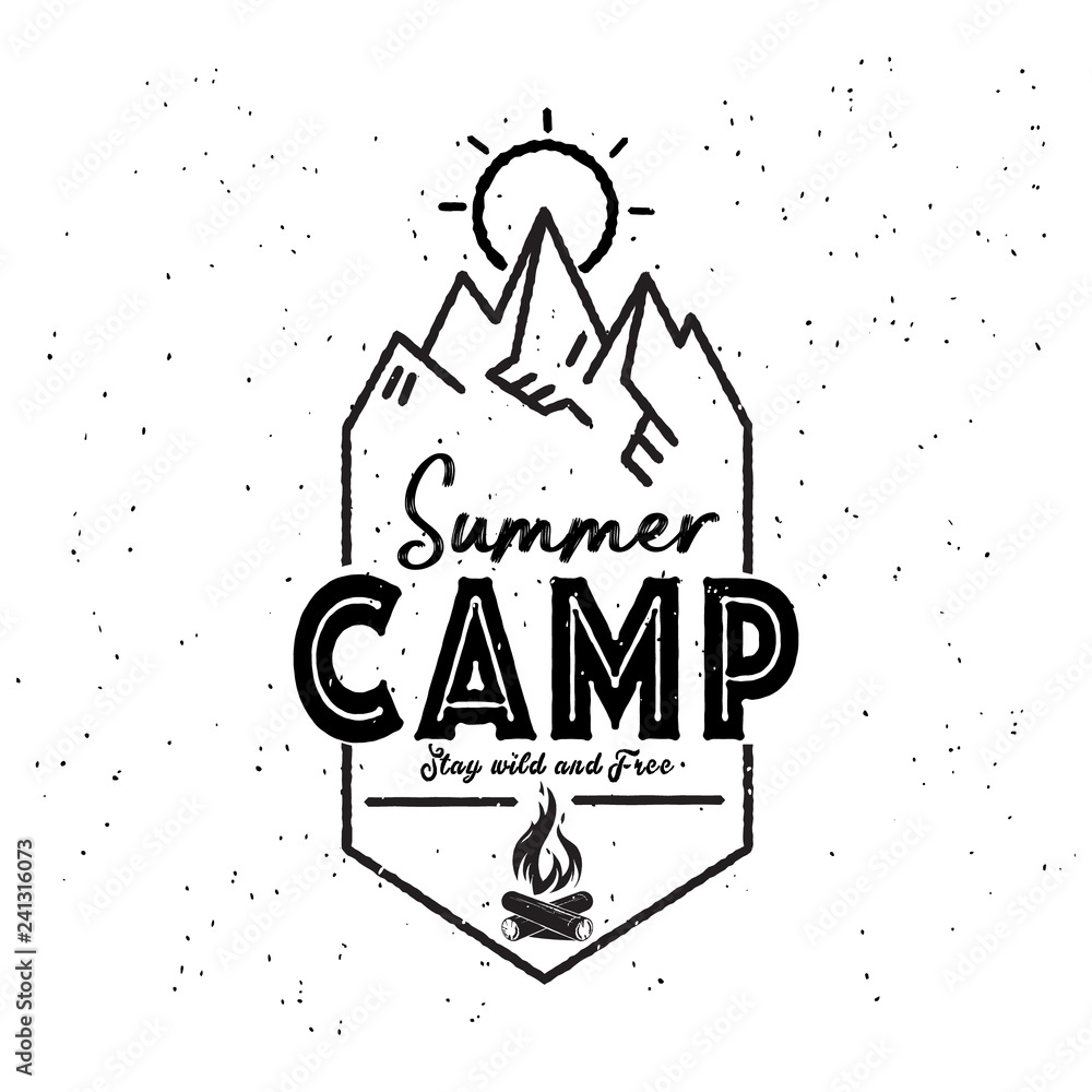 Vintage Summer Camp Logos