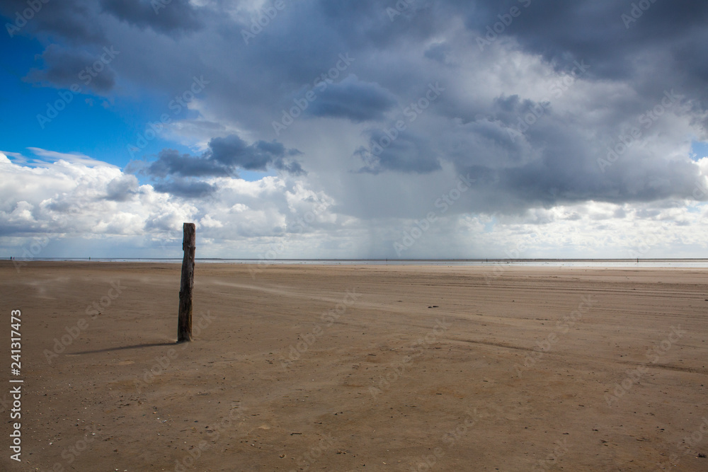 On the amazing Sonderstrand beach on the Romo peninsula, Jutland ...