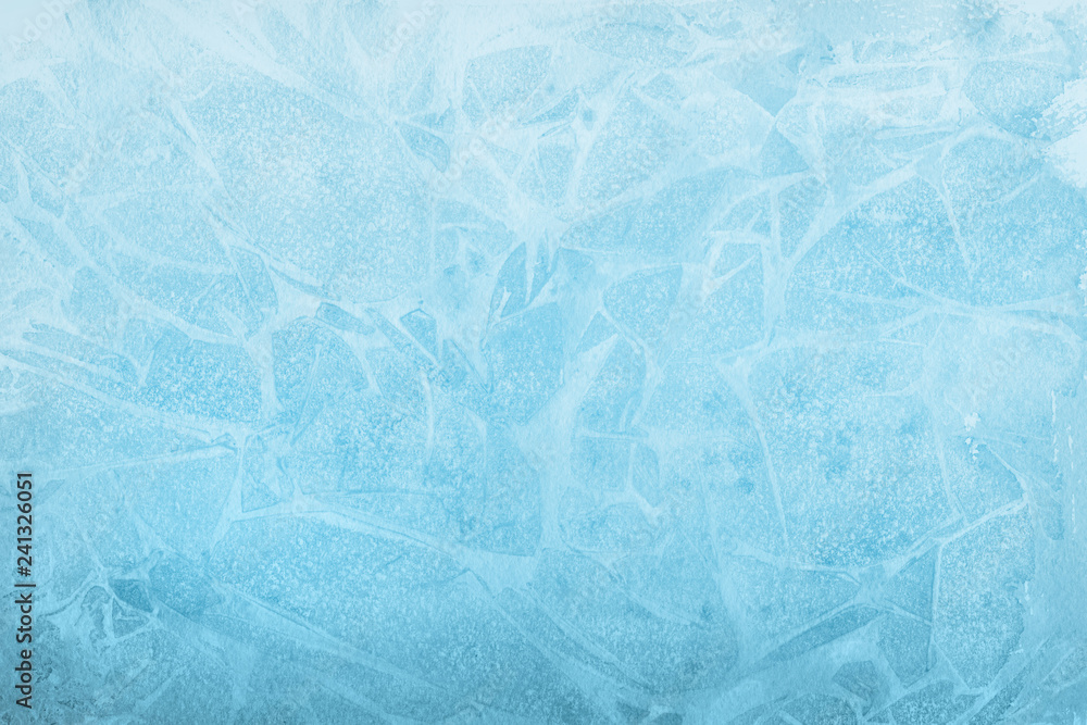 Colorful winter blue ink and watercolor textures on white paper ...