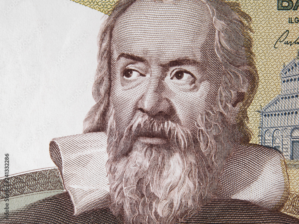 Galileo Galilei on Italy money. Genius inventor, philosopher ...