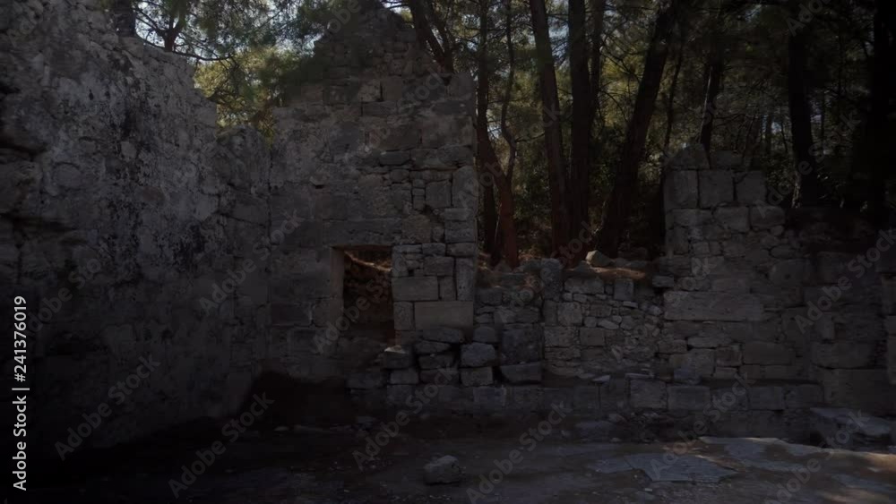 Ruins Of The Ancient City Phaselis.Ruins turkish ancient city by the ...