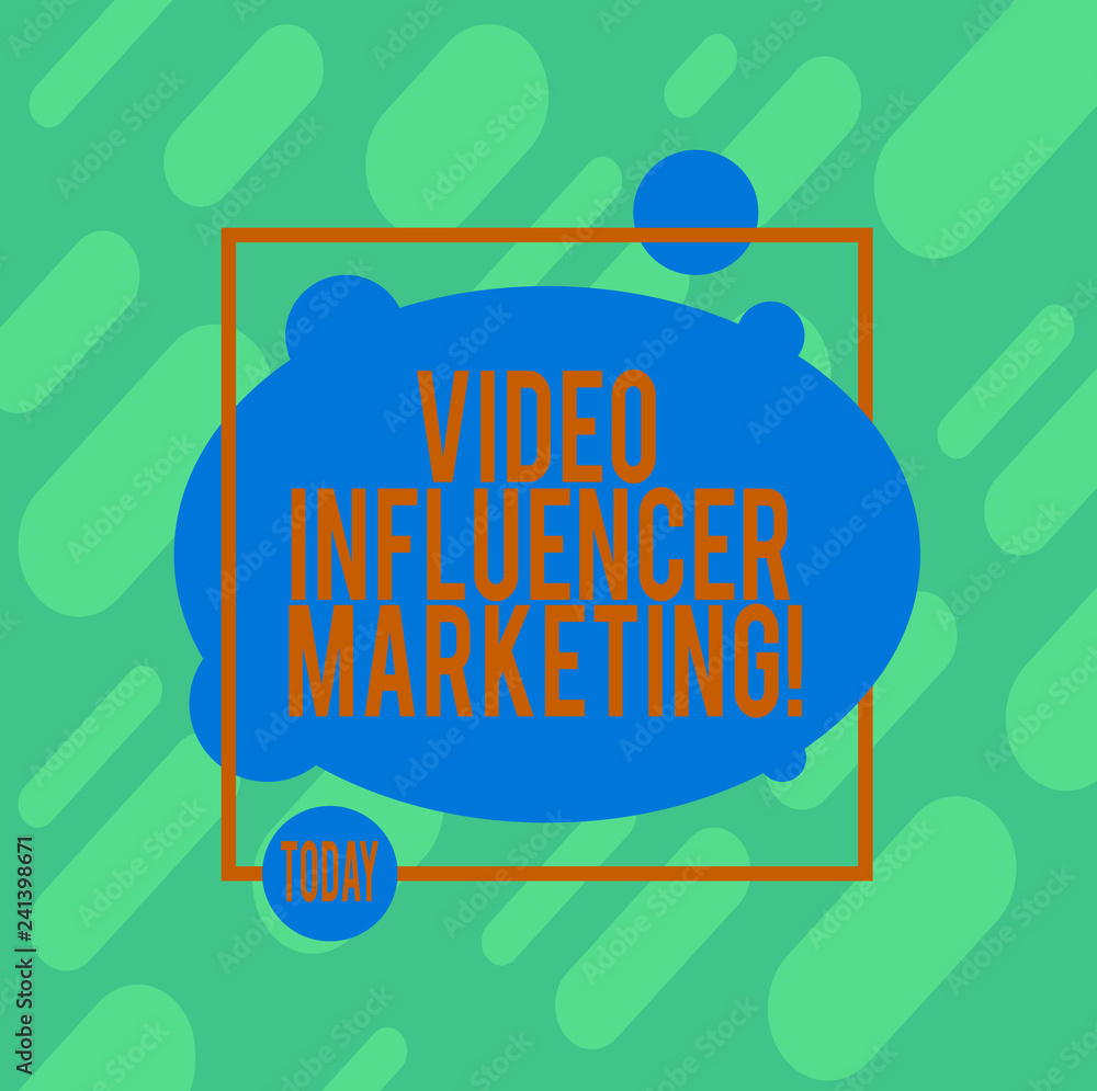 Handwriting text writing Video Influencer Marketing. Concept meaning ...