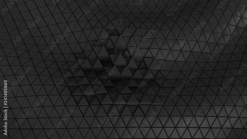 Clear pattern abstract wall background triangle black, wallpaper ...