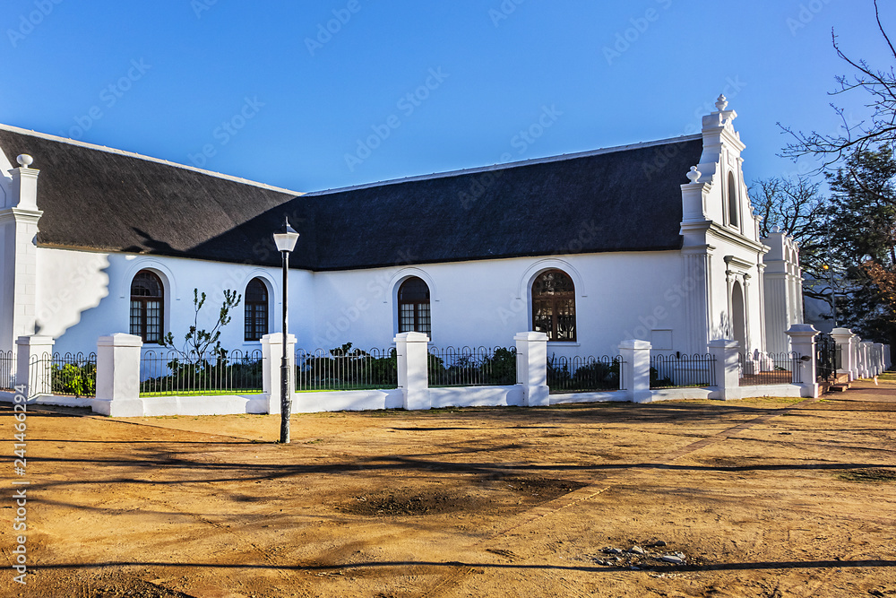 Stellenbosch Rhenish Mission Church (1823 - 1840) with its fine gables ...