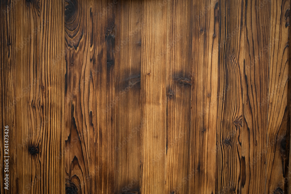 Poster Muro de madera flameada color cafe – Wall Art | UkPosters