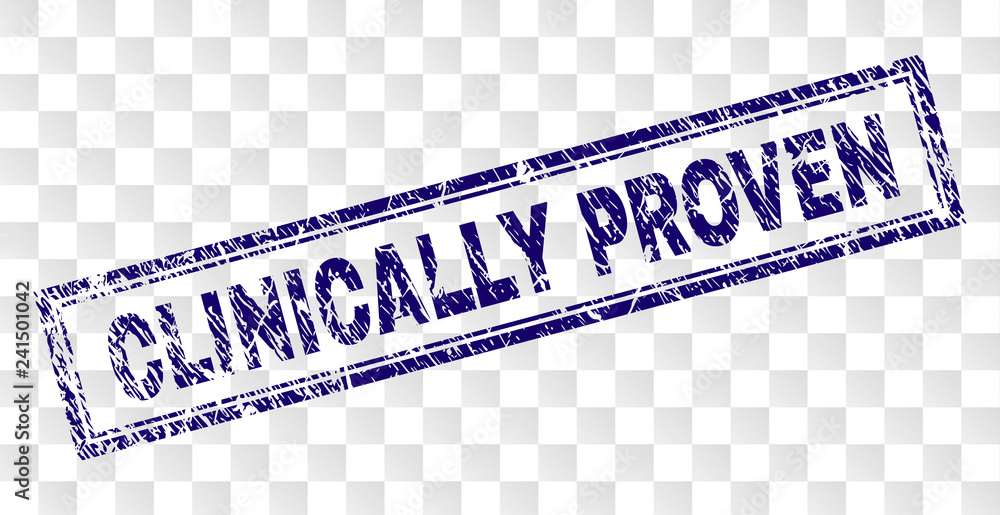 CLINICALLY PROVEN stamp seal watermark with dirty style and double ...