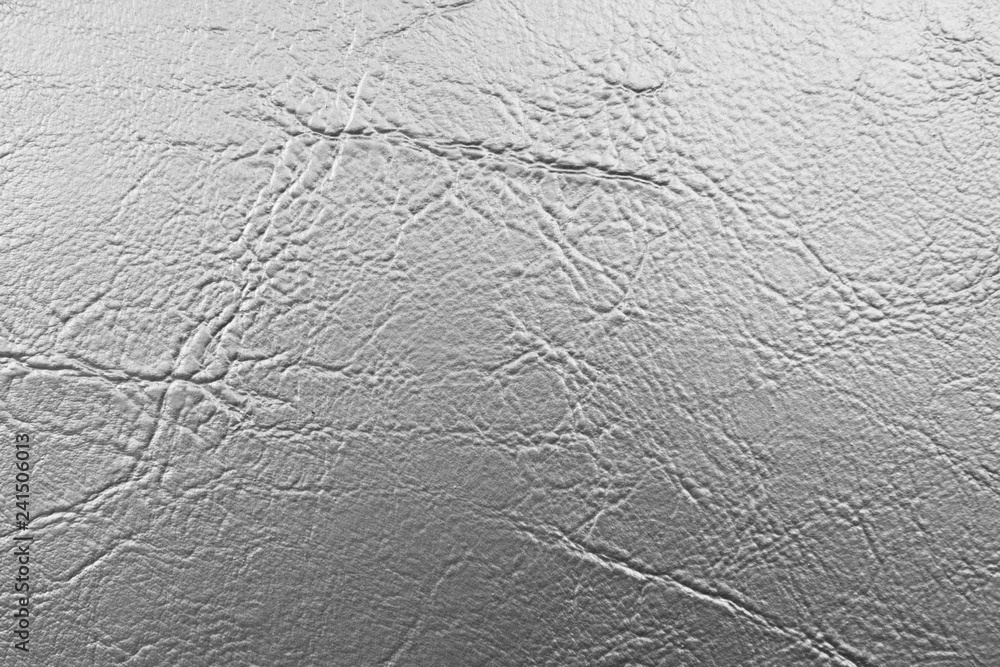 Silver leather texture background. Wrinkles silver leather texture ...
