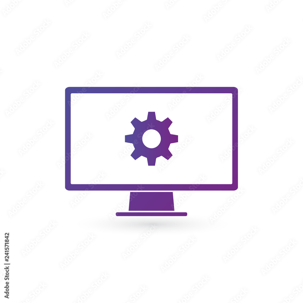 Gear Icon For Computer