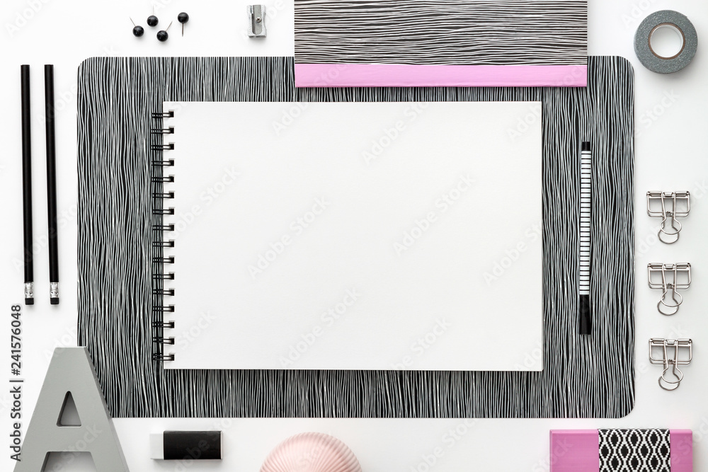 Blank Open Scrapbook