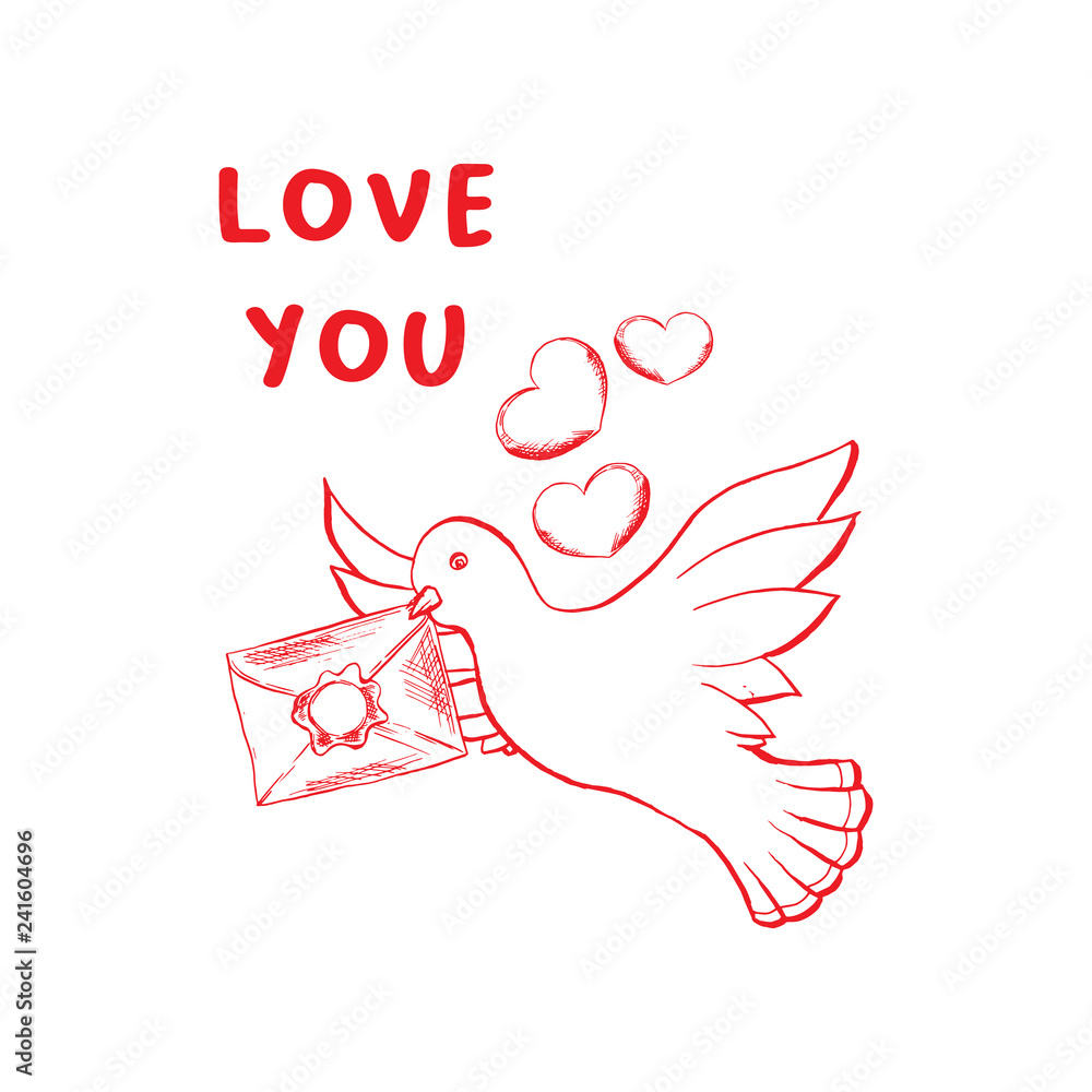 Love Dove Drawings