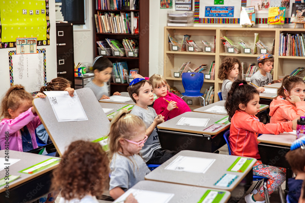 Children in a classroom Stock Photo | Adobe Stock