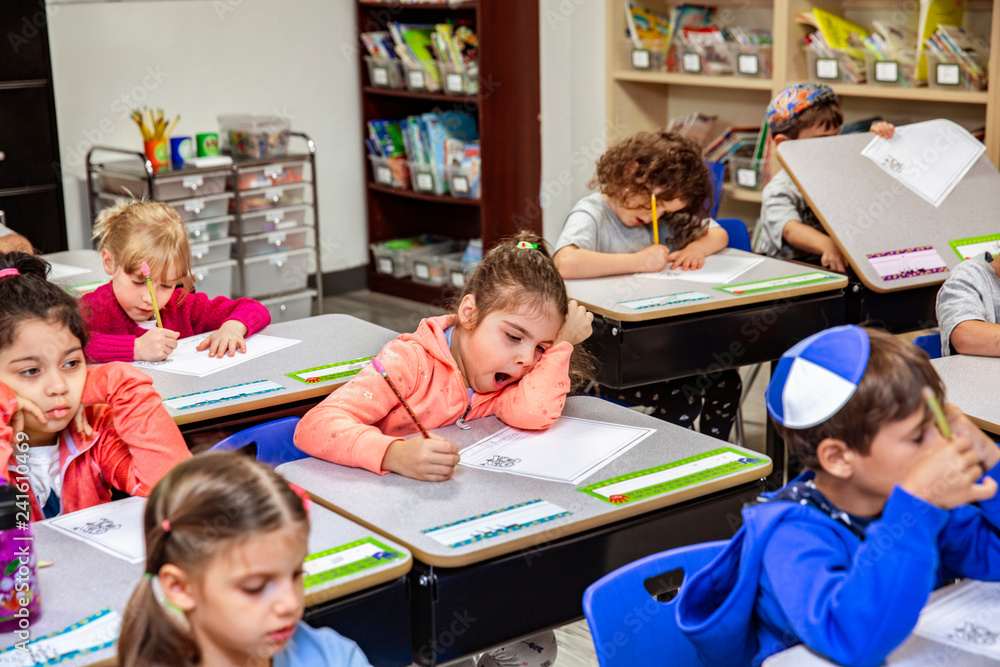 Children in a classroom Stock Photo | Adobe Stock