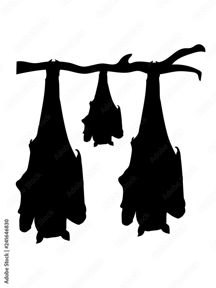 Niedliche Fledermaus Umrisse