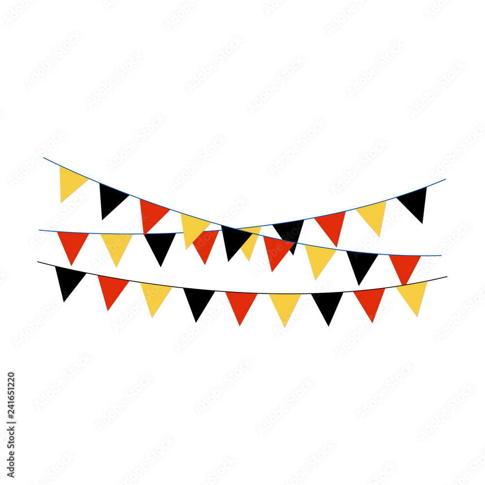 Black, Red, and Gold Bunting Banners - Banner or bunting with black ...