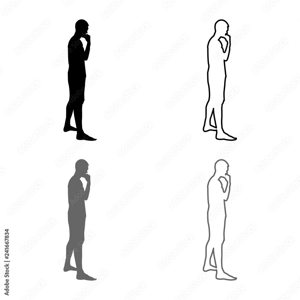 Simple Person Standing Silhouette