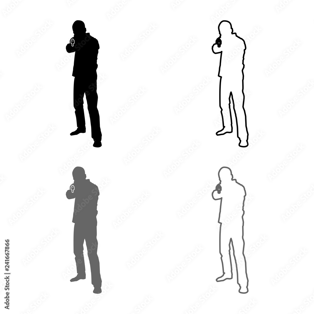 Simple Person Standing Silhouette