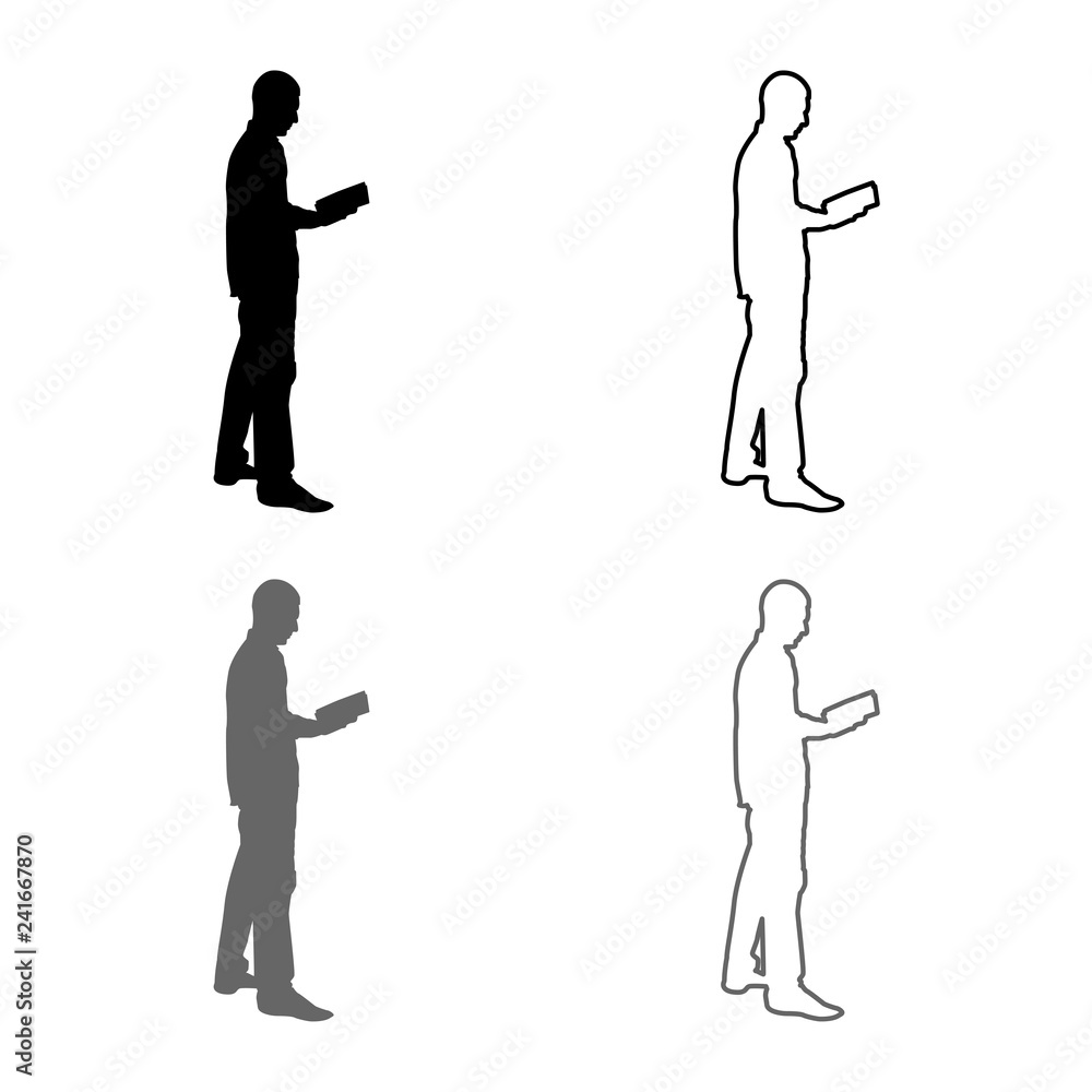 Simple Person Standing Silhouette