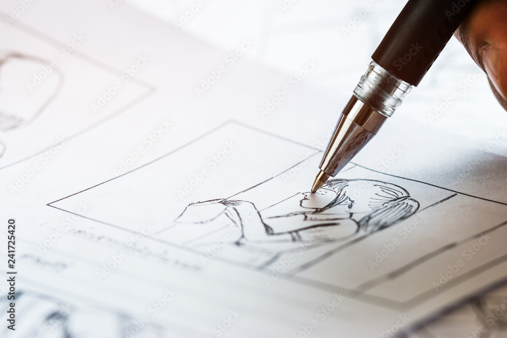 Production for Movie Storyboard drawing creative for movies process pre ...