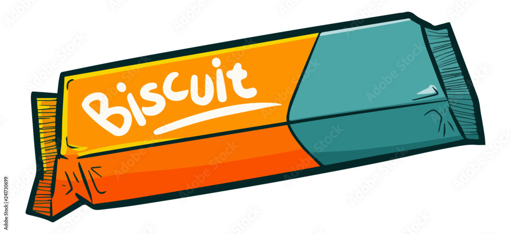Funny and cute yummy green yellow biscuit packaging made from paper ...