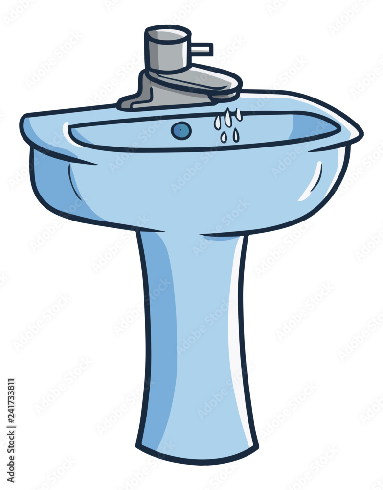 Cute and funny wastafel for your interior - vector Stock Vector | Adobe ...