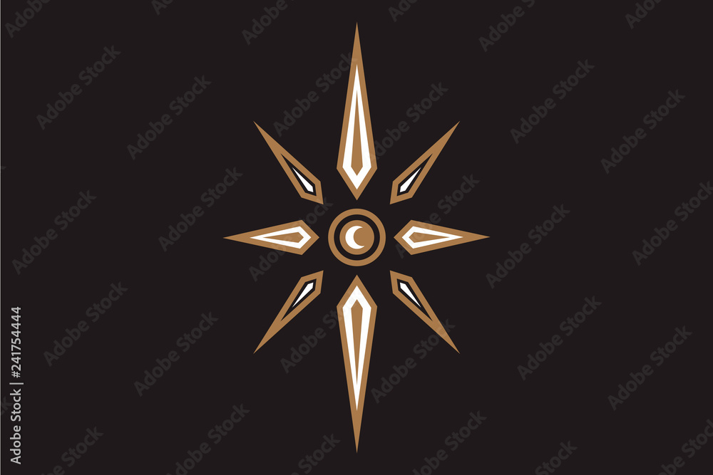 Symbol on the theme of Illuminati symbols, masonic sign, all seeing eye ...