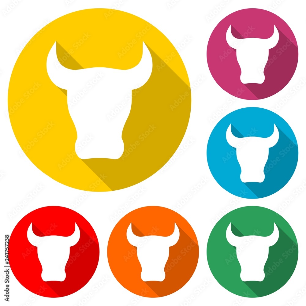 The Rock Bull Face Logo