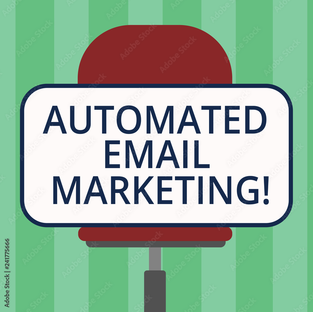 Handwriting text writing Automated Email Marketing. Concept meaning ...