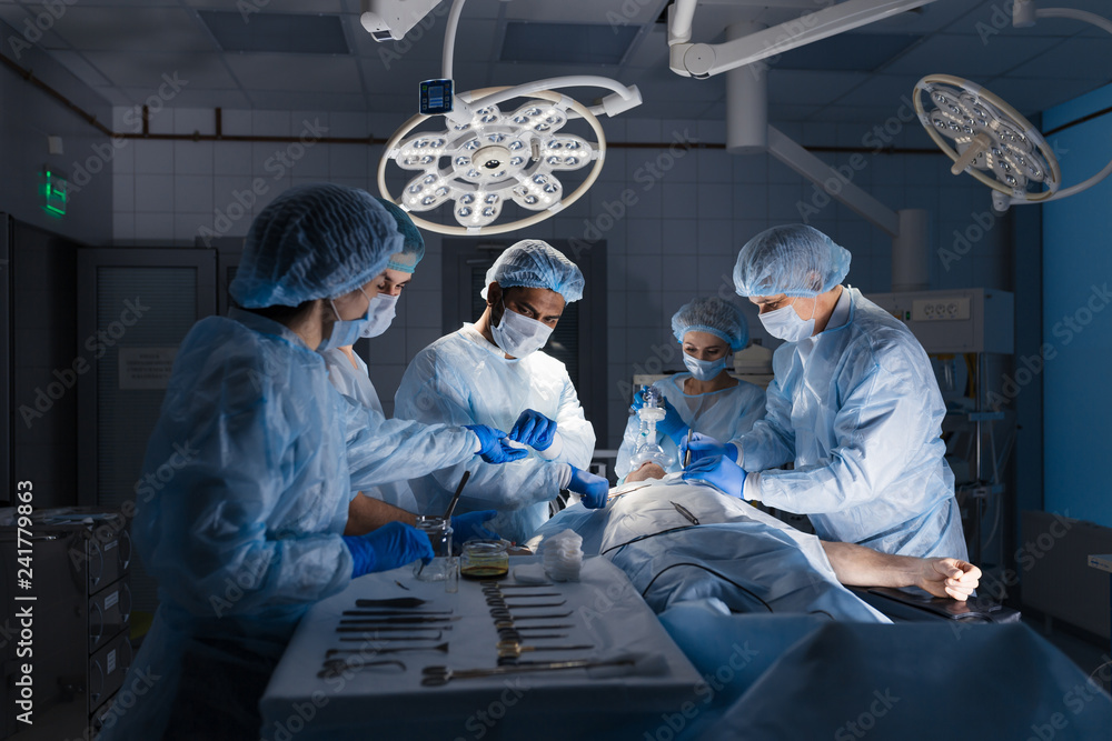 Nurse s hands holding surgical instruments and tools, close up ...