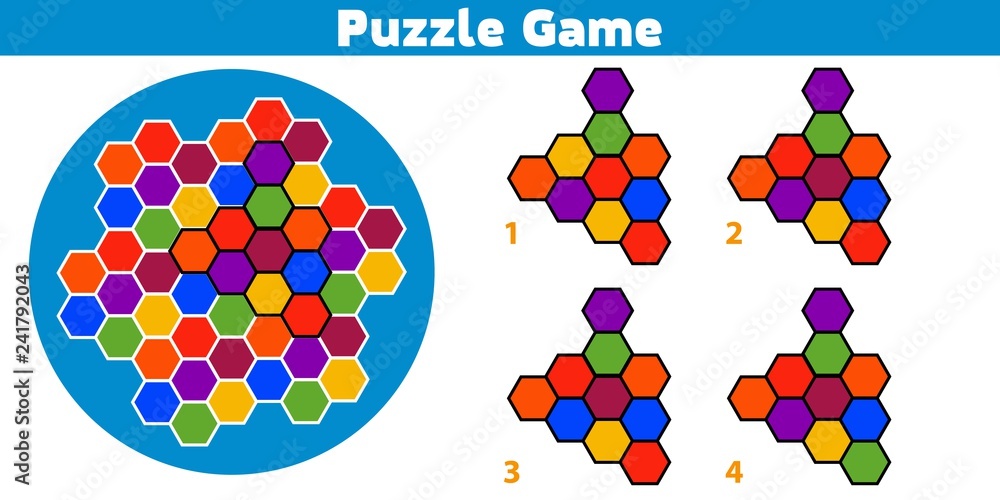 Puzzle game. Complete the Pattern. Education logic game for preschool ...