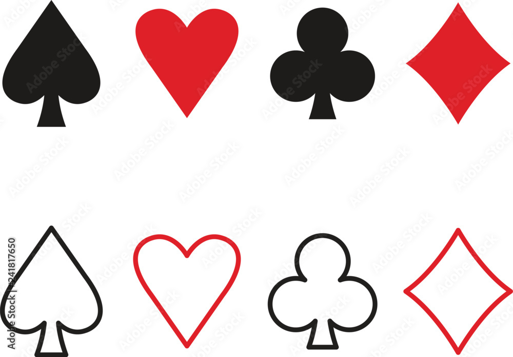 Playing Card Symbols Clipart