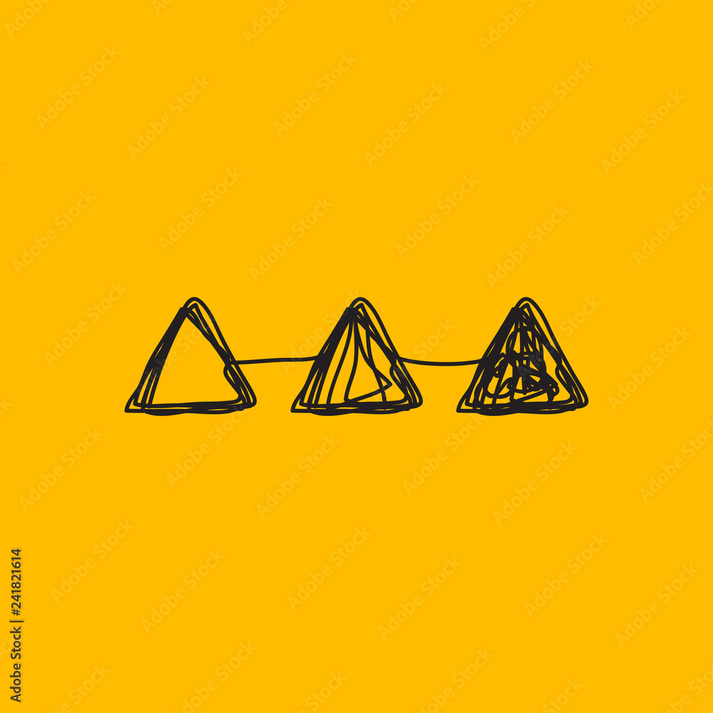 hand drawn evolution sign Stock Vector | Adobe Stock