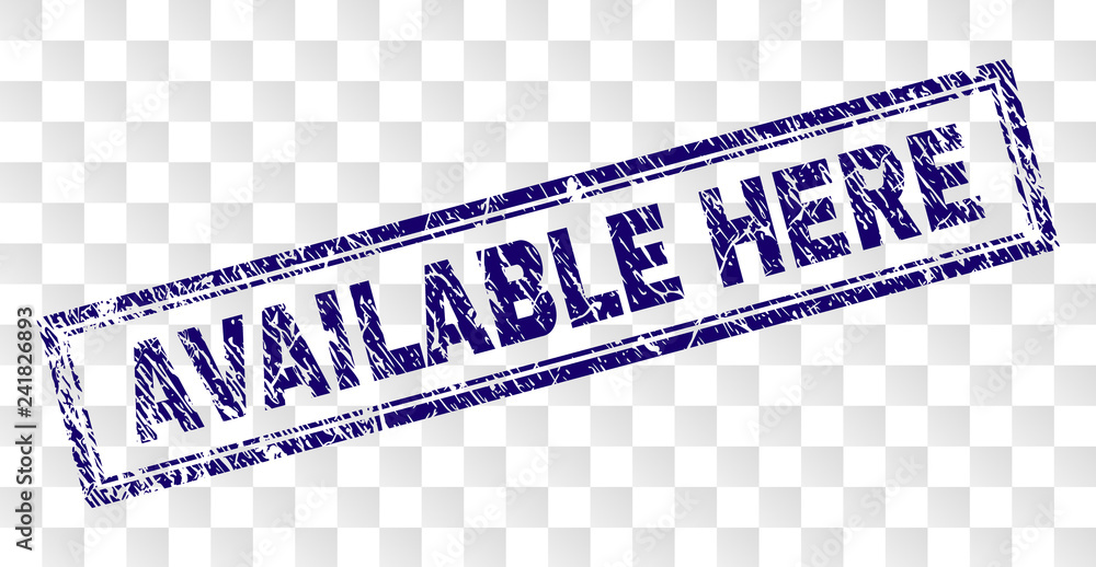 AVAILABLE HERE stamp seal watermark with rubber print style and double ...