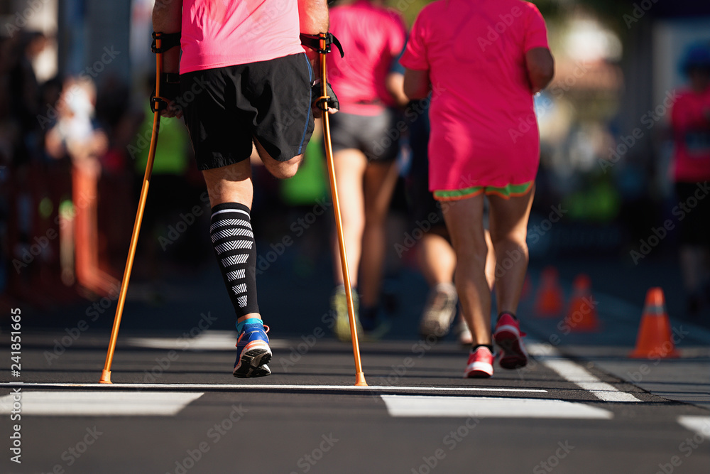 Marathon Runners Legs