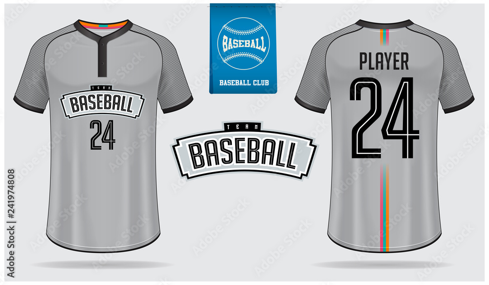 Baseball T Shirt Template Vector