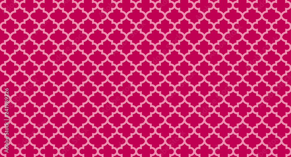 Pink Quatrefoil Background