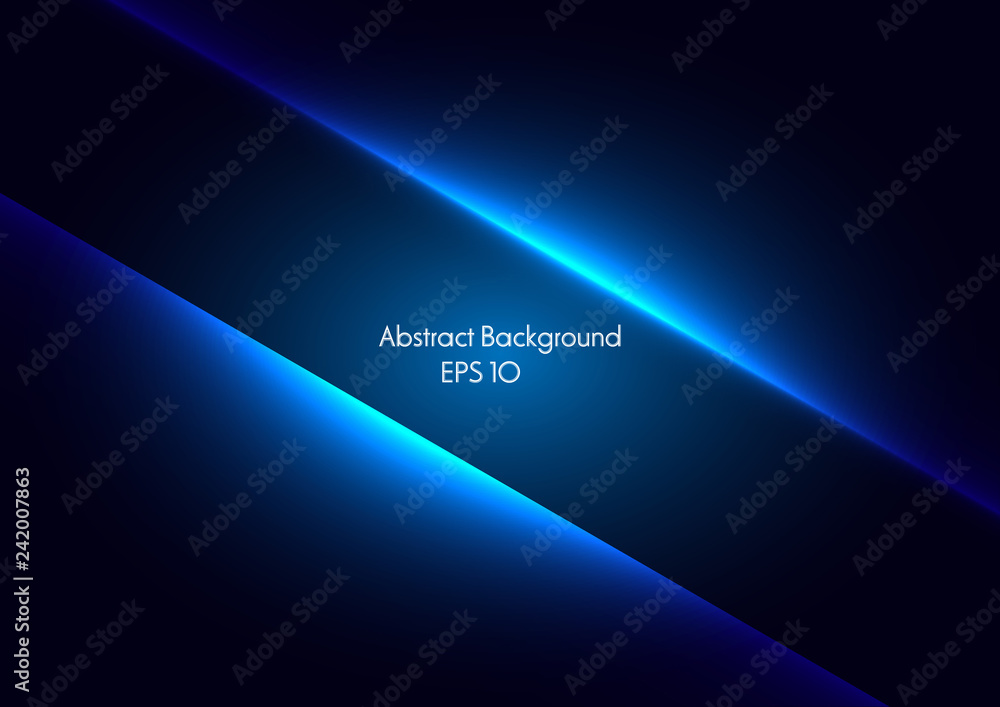 Abstract blue light concept of future background. illustration vector ...