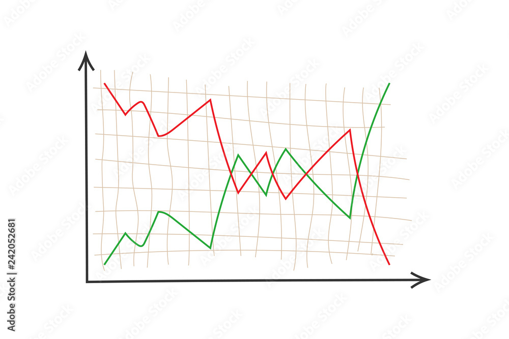 Blank Line Graph Chart